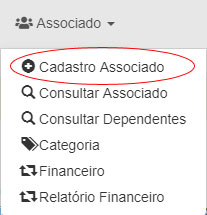 Como cadastrar um associado? | Clubes Associados Software